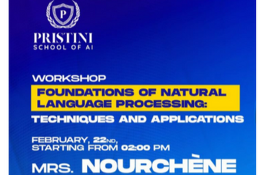 Pristini School of AI - Atelier: "Foundations of Natural Language Processing: Techniques and ...